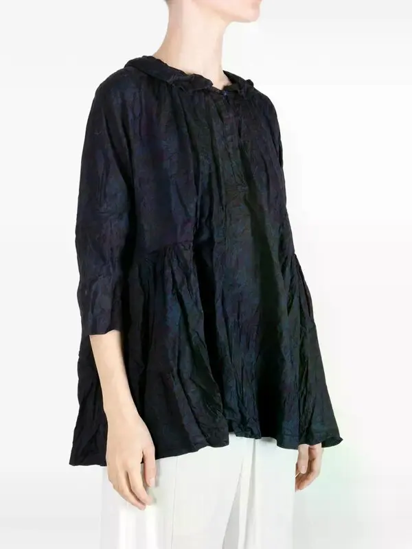 DANIELA GREGIS Floral-print Crinkled Shirt
