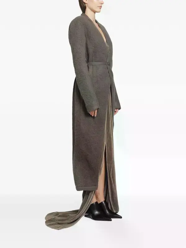 Rick Owens Tower Lab Belted Coat