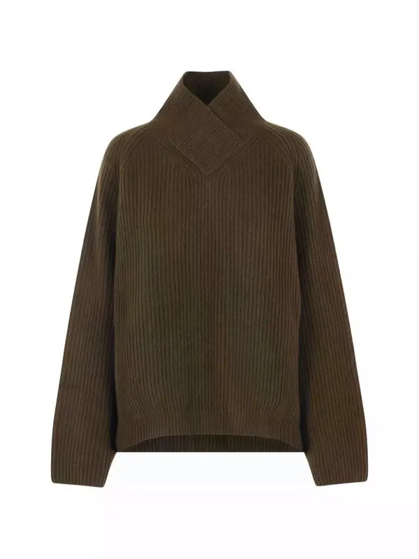 Dusan Ribbed V-neck Sweater