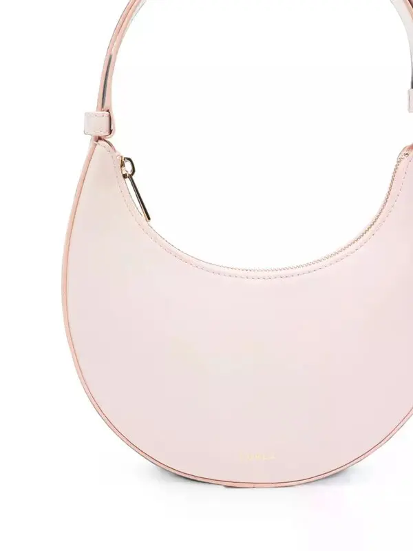 Furla Crescent-shaped Leather Tote Bag