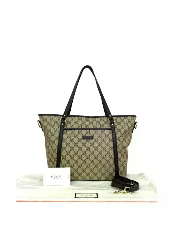 Gucci 2000-2015 Gg Supreme Joy Convertible Tote Satchel