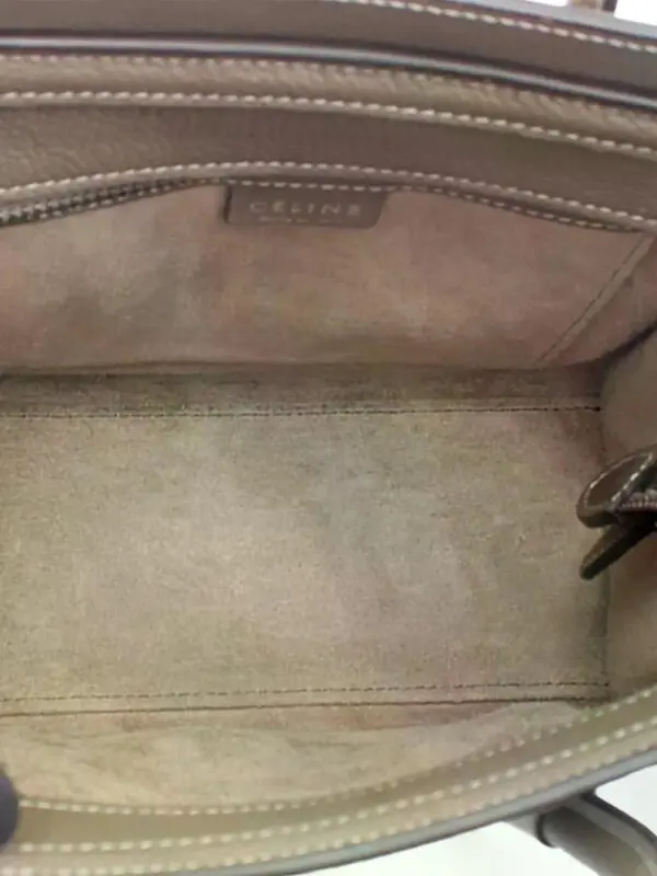 Celine 2000-2015 Nano Leather Luggage Tote Satchel