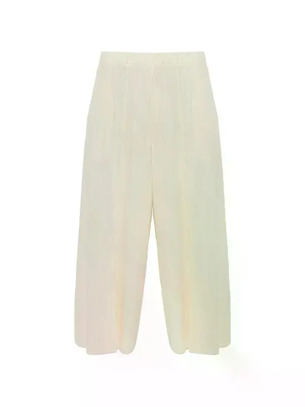 Issey Miyake Pleated Wide-leg Trousers - Neutrals