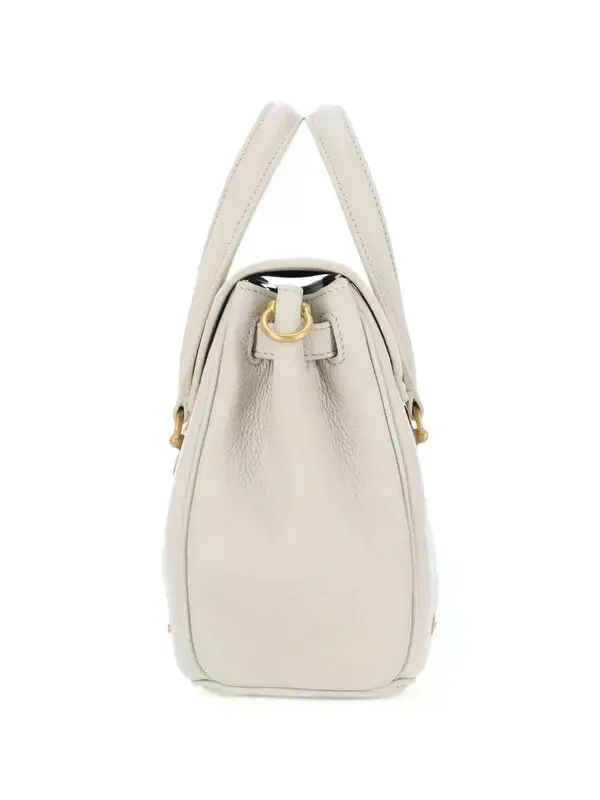 Thom Browne Small Bolton Grained Leather Tote Bag