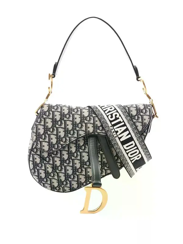 Dior 2000-2026 Oblique Canvas Saddle Bag Shoulder Bag