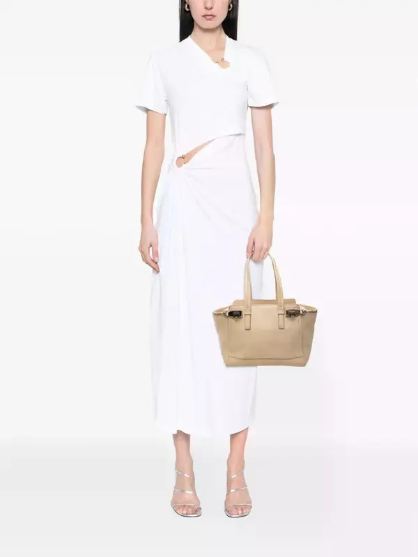 FERRAGAMO 2000-2026 Medium Leather Gancini Verve Tote Bag