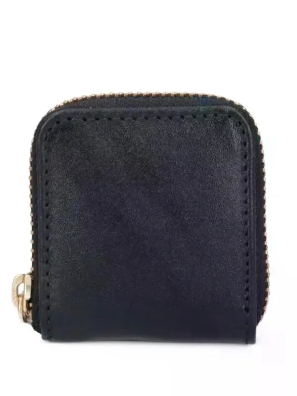 Comme Des Garçons Zip-around Leather Wallet - Black