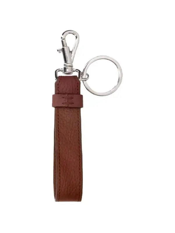 TOD'S T Timeless Leather Keychain