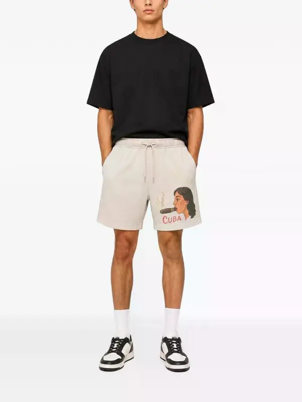 MELT Graphic-print Drawstring Shorts