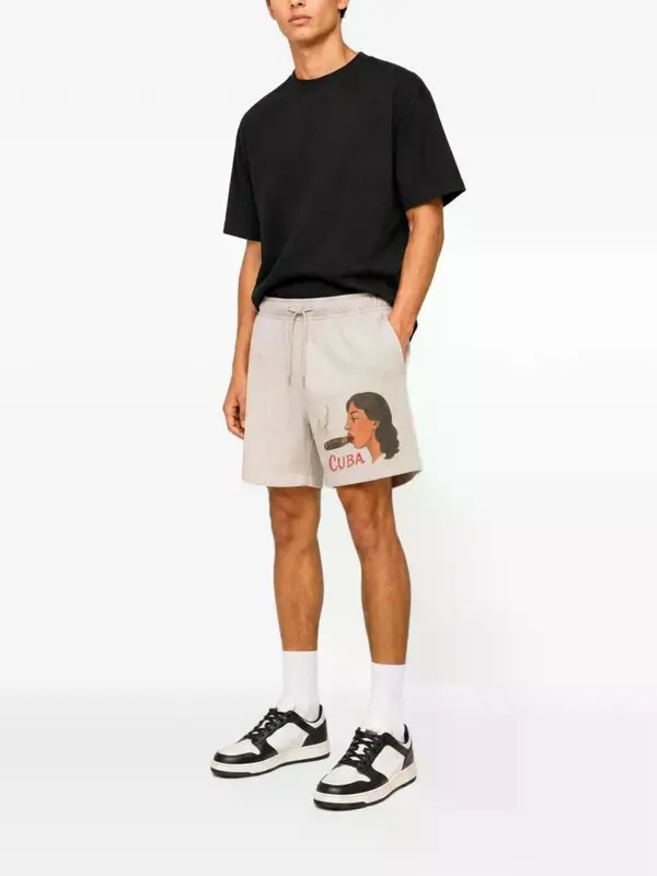 MELT Graphic-print Drawstring Shorts
