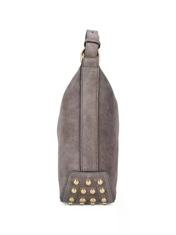 TOD'S Metal-dots Mini Bag In Suede - Grey