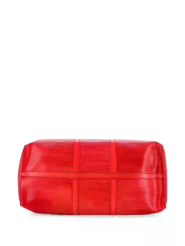 LOUIS VUITTON Keepall Bag Epi Leather 50 Travel Bag - Red
