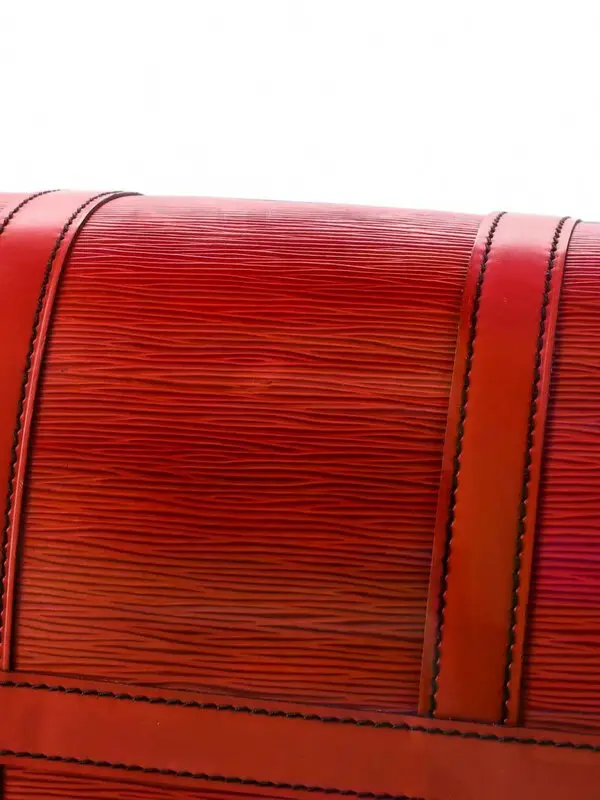 LOUIS VUITTON Keepall Bag Epi Leather 50 Travel Bag - Red