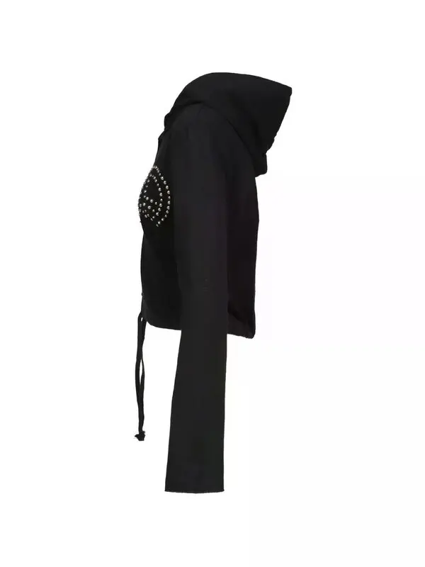 POST ARCHIVE FACTION Studded Hooded Cardigan