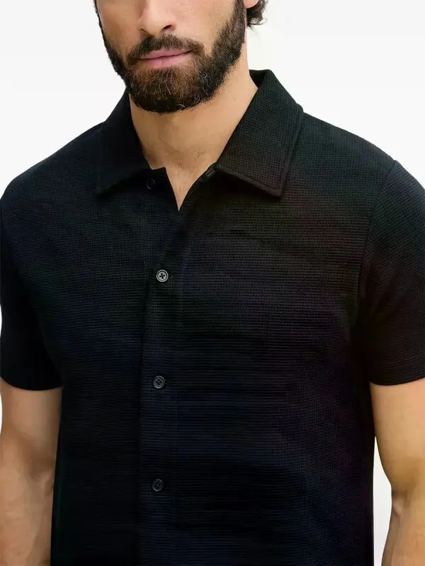 LINDBERGH Waffle-knit Short-sleeve Shirt