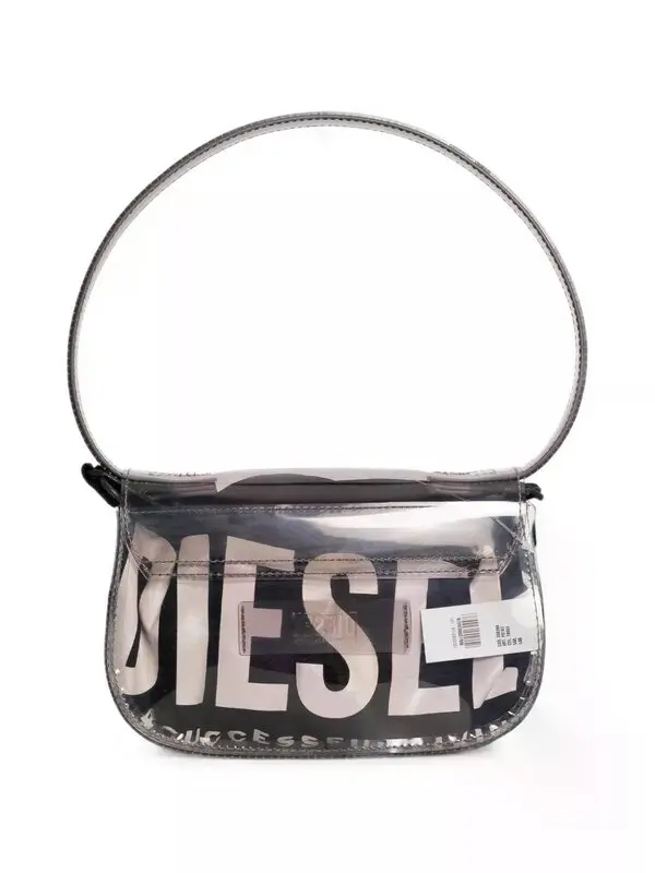 DIESEL® 1dr-iconic Shoulder Bag In Transparent Tpu - Grey