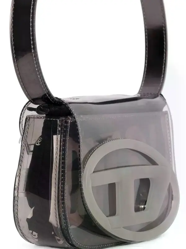 DIESEL® 1dr-iconic Shoulder Bag In Transparent Tpu - Grey