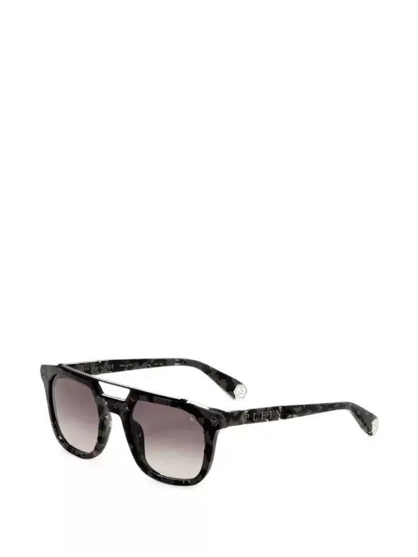 Philipp Plein Camouflage-print Square-frame Sunglasses