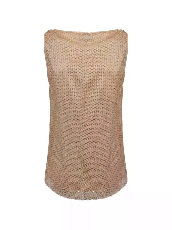 CLIPS Sequin-embellished Sleeveless Tank Top