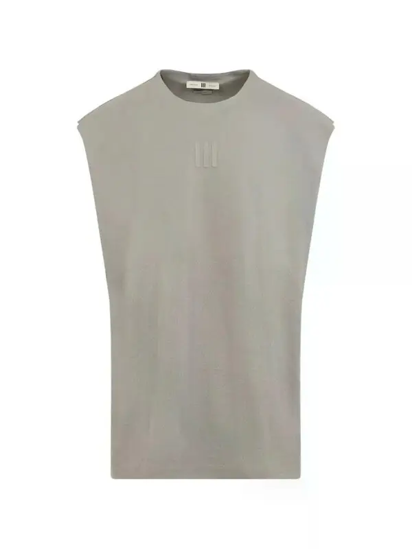 Fear Of God Perforated Logo-print T-shirt - Neutrals