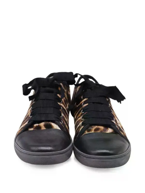 LANVIN Leopard-print Low-top Sneakers