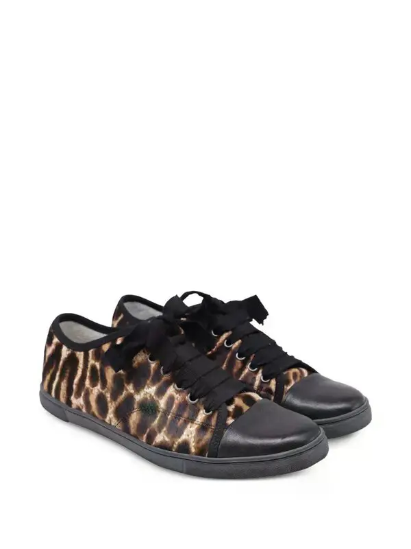 LANVIN Leopard-print Low-top Sneakers