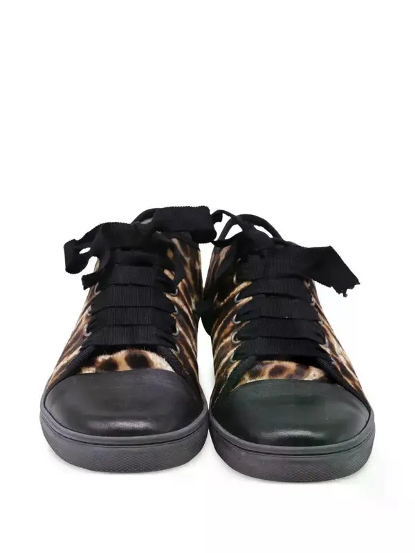LANVIN Leopard-print Low-top Sneakers