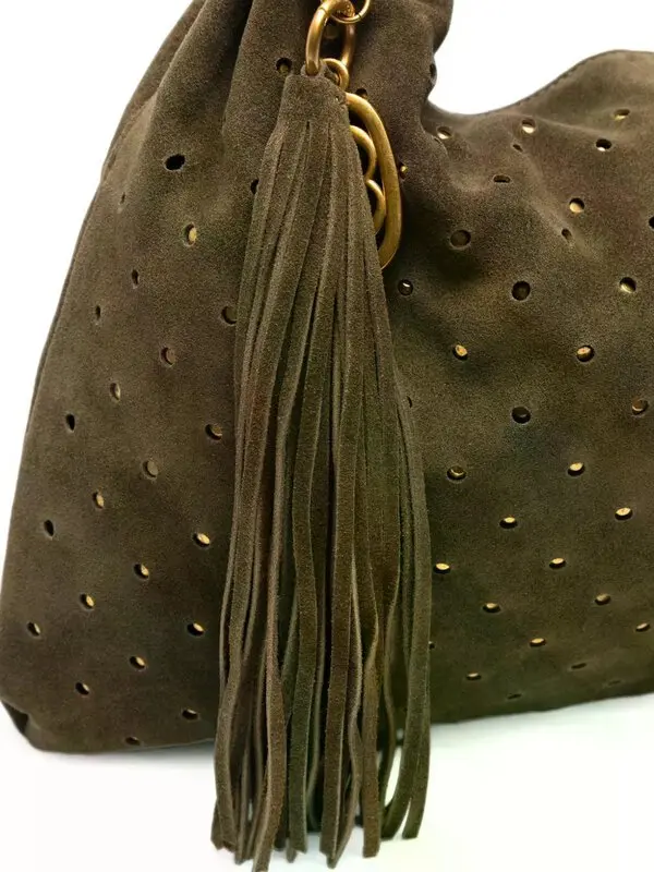 LA CARRIE Perforated Stud-embellished Tote Bag