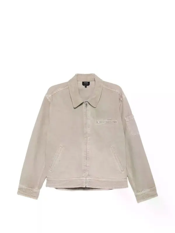 A.p.c. Zip-up Corduroy-collar Jacket