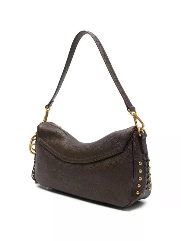 LA CARRIE Eclipse Stud-embellished Whipstitch Shoulder Bag
