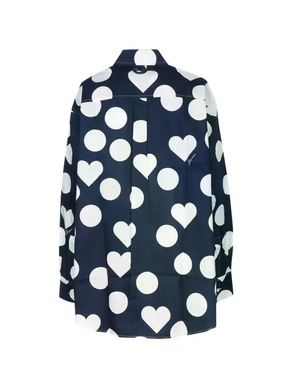 Jacquemus The Camargue Shirt Polka-dot Heart - Blue