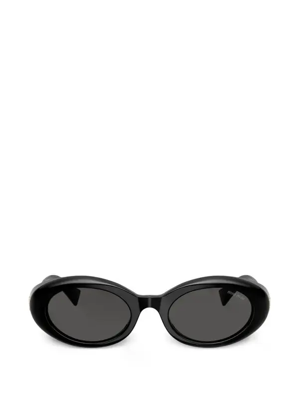 Miu Miu Oval-frame Sunglasses - Black