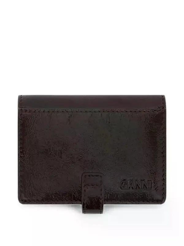GANNI Sue Slim Card Holder - Brown