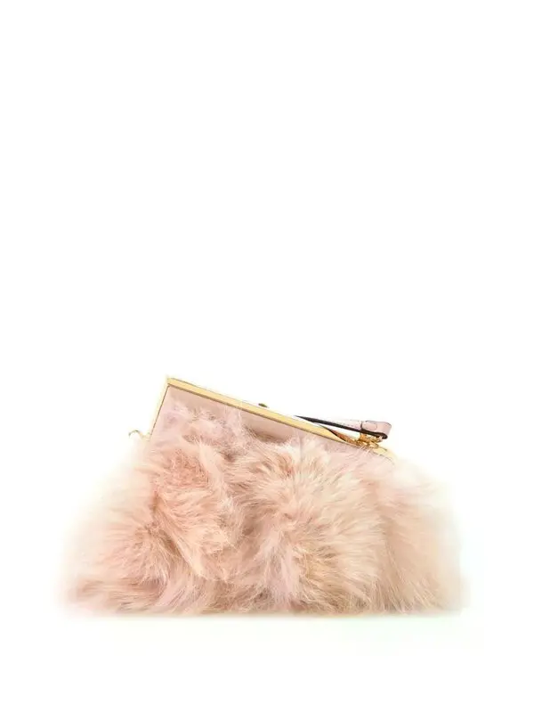 Fendi First Bag Fur Small Shoulder Bag - Pink