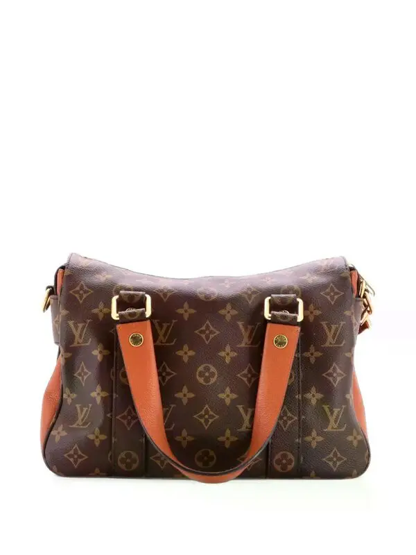 LOUIS VUITTON Manhattan Nm Handbag Monogram Canvas With Leather Satchel