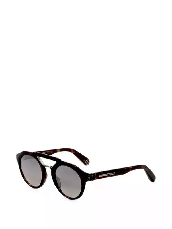 Philipp Plein Tortoiseshell-effect Round-frame Sunglasses