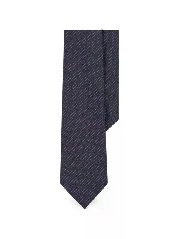 Boggi Milano Tie Jacquard Micro-polka-dot Pattern Silk