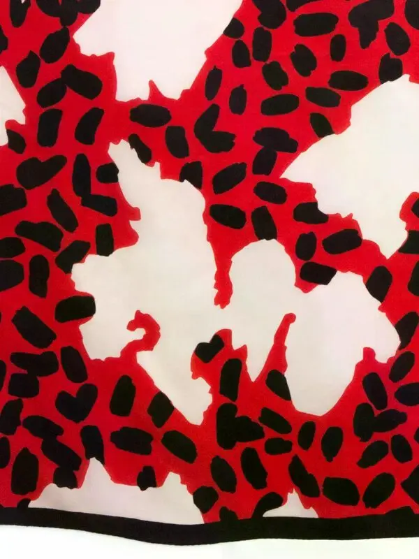 COURREGES 1980s Abstract-print Scarf