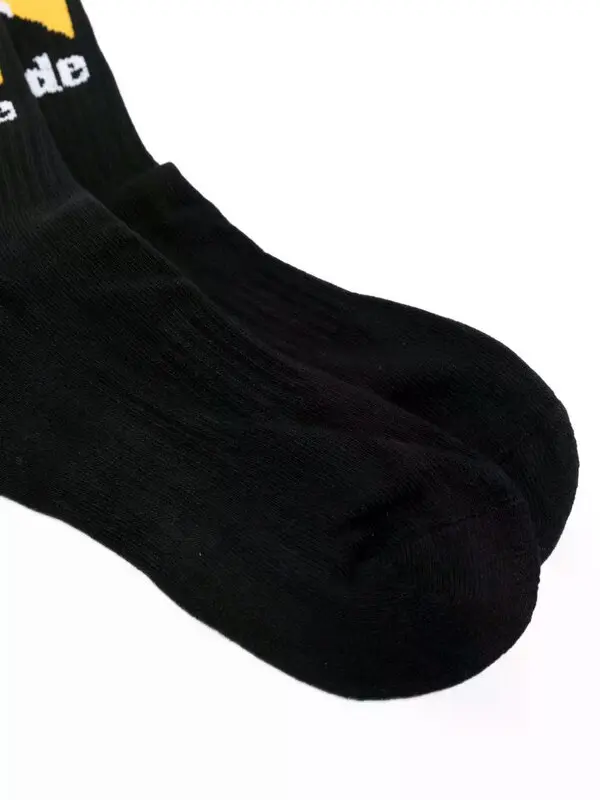 Rhude Logo-intarsia Moonlight Socks