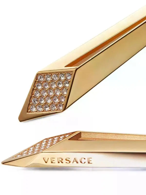 Versace Blade Crystal Earrings