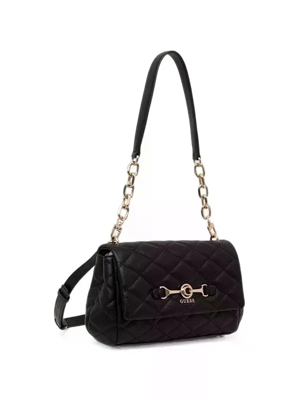 Guess Frances Quilted Logo-plaque Shoulder Bag