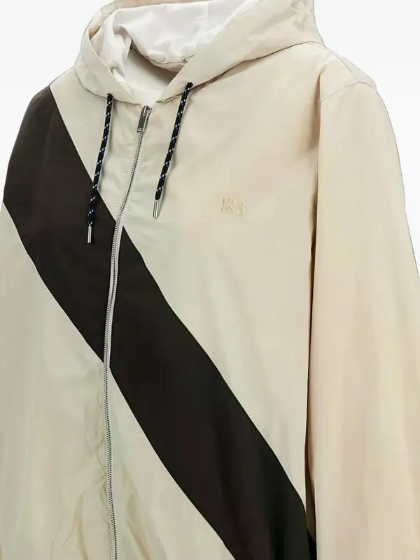 WALES BONNER Diagonal-stripe Hooded Jacket