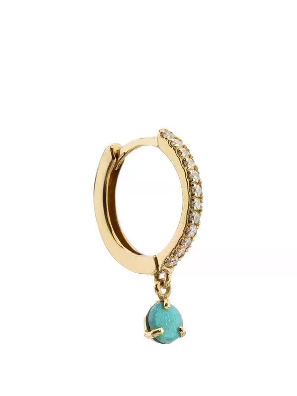 WE BY WHITEBIRD Ada Diamond And Opal Hoop Earrings - Gold