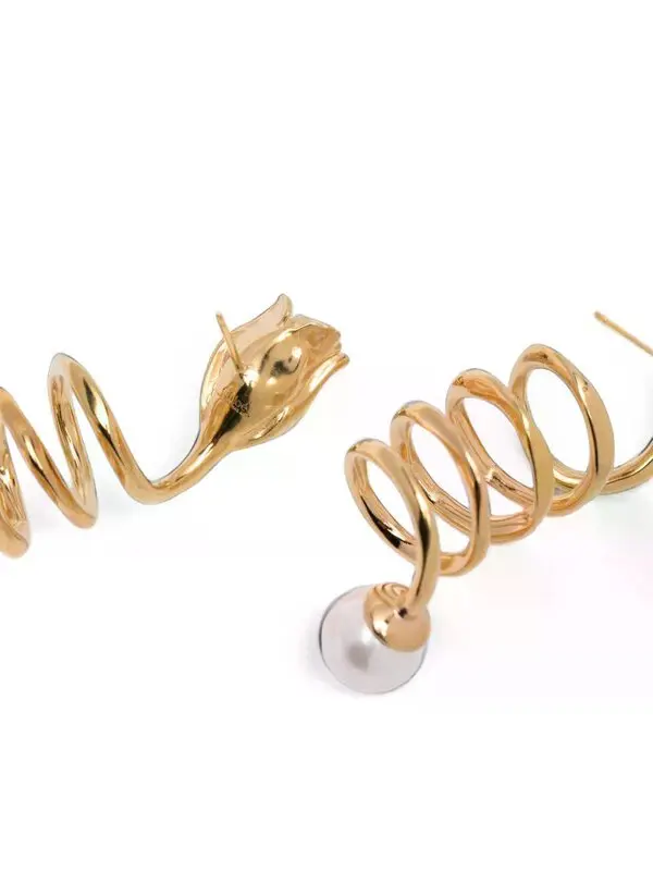 Chloé Spiral Flower-motif Earrings