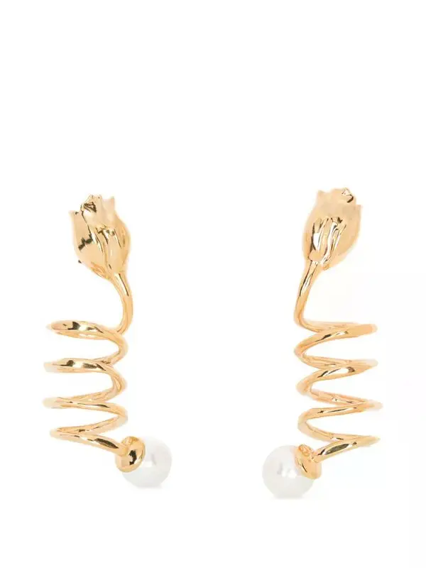 Chloé Tulip Earrings - Gold