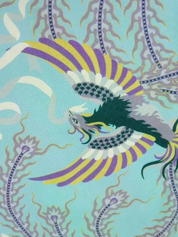 Shanghai Tang Two-faced Phoenix-print Double-sided Scarf