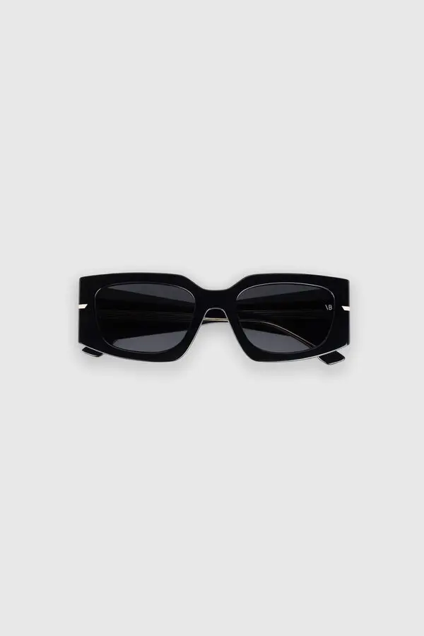 Victoria Beckham Rectangular Acetate Frame - Black