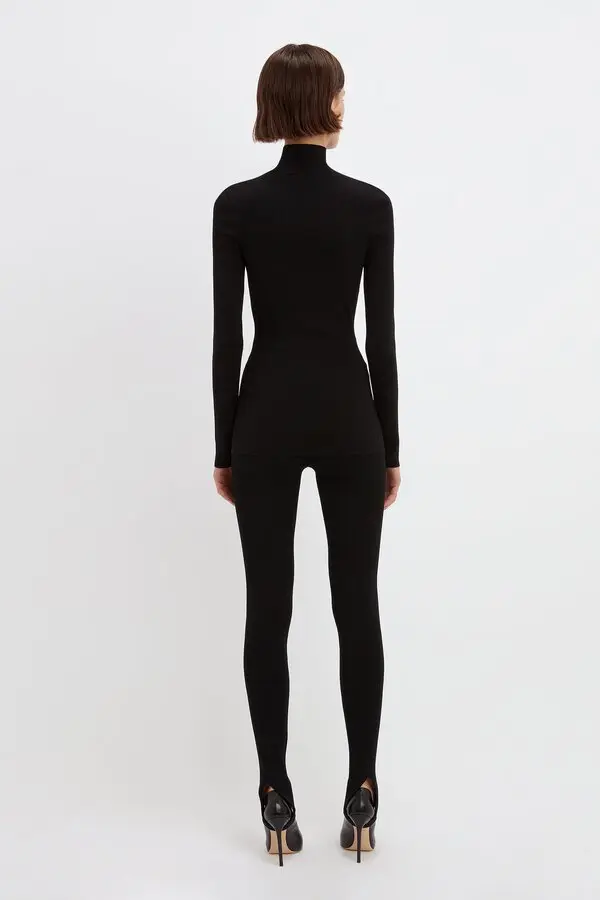 Victoria Beckham Polo Neck Knitted Top