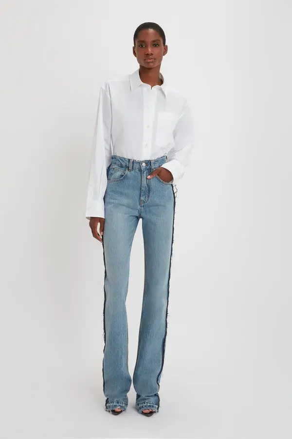Victoria Beckham Cropped Patch Pocket Shirt