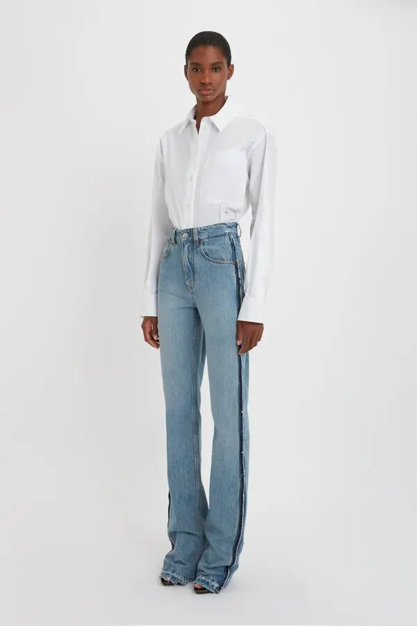 Victoria Beckham Cropped Patch Pocket Shirt